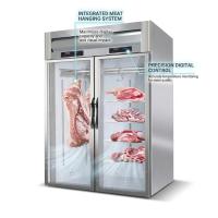 China Energy Saving Butcher Refrigeration Cabinet Butcher Shop Double Door Commercial Freezer for sale