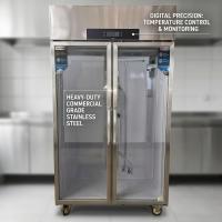 China First Class Low Consumption Sturdy Modular Double Door Hanging Meat Cabinet for sale