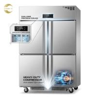 China Frost Top Commercial Upright Freezer Stainless Steel Restaurant Refrigerator And Freezer for sale