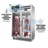 China First Class Low Consumption Sturdy Modular Double Door Hanging Meat Cabinet for sale