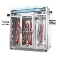 China Auto Defrost Meat Hanging Fridge Double Temperature Commercial Meat Freezer 1400L for sale
