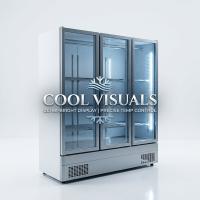 China 700W Meat Hanging Fridge 2600L Butcher Shop Cooler Double Temperature for sale
