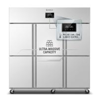 China 900L Commercial Upright Fridge 4 Door Refrigerator Freezer For Fish Meat Vegetables Fruits for sale