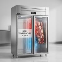 China Vertical Hanging Meat Commercial Refrigerated Frozen Fresh-Keeping Pork Beef Display Cabinet for sale