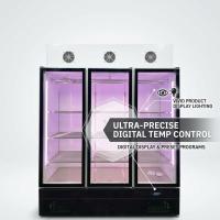 China Double Door Meat Display Chiller 850KG Butcher Fridge Display 2600L for sale