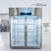 China High Quality Low Consumption Modular Double Door Hanging Meat Cabinet for sale