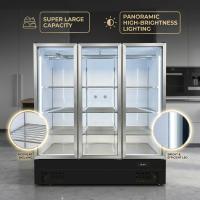 China Double Door Meat Display Chiller 850KG Butcher Fridge Display 2600L for sale
