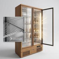 China 2600L Refrigerated Meat Display Case 700W Meat Showcase Chiller Customized for sale