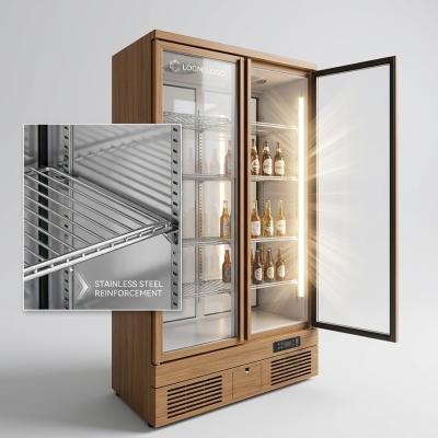 China 2600L Refrigerated Meat Display Case 700W Meat Showcase Chiller Customized for sale