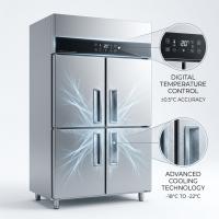China Frost Top Commercial Upright Freezer Stainless Steel Restaurant Refrigerator And Freezer for sale