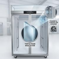 China Low Consumption Energy Saving Robust Modular Double Door Hanging Meat Cabinet for sale
