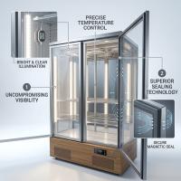 China Durable High Quality Energy Saving Double-Door Hanging Meat Cabinet for sale