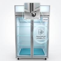 China Three Door Fresh Meat Case Quick Chill Display Chiller For Meat Low Noise for sale
