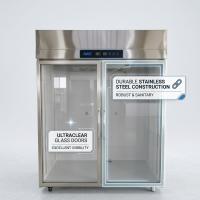 China Modern 600W Smart Control Double Door Hanging Meat Cabinet for Butcher Shop for sale