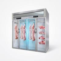 China Glass Door Meat Hanging Fridge 3300L Commercial Meat Refrigerator Auto Defrost for sale