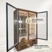 China High Quality Low Consumption Modular Double Door Hanging Meat Cabinet for sale