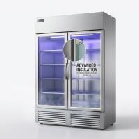 China 1400L Commercial Upright Freezer 220V / 110V Stainless Steel Refrigerator for sale