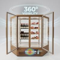China First Class Low Consumption Sturdy Modular Double Door Hanging Meat Cabinet for sale
