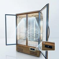 China Double Temperature Commercial Meat Cooler 2100L 2 Door Display Freezer 650W for sale