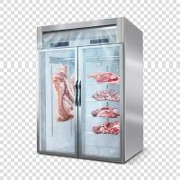 China 1600L Butcher Shop Freezer Double Temperature Two Door Commercial Freezer Auto Defrost for sale
