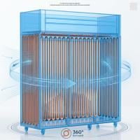 China Double Temperature Meat Hanging Fridge 500L Fresh Meat Showcase Mobile for sale