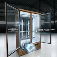 China 700W Meat Hanging Fridge 2600L Butcher Shop Cooler Double Temperature for sale