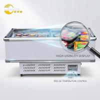 China Double Door Flat Top Display Freezer Single Temperature Auto Defrost Deep Freezer for sale