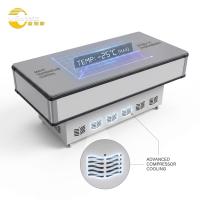 China Direct Cooling Commercial Ice Cream Freezer Sliding Door Chest Freezer Island Single Temperature for sale
