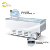 China Sliding Door Flat Top Display Freezer Direct Cooling Display Deep Freezer for sale