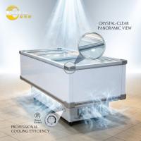 China Sliding Door Flat Top Display Freezer Direct Cooling Display Deep Freezer for sale