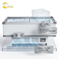 China 200L - 710L Flat Top Display Freezer Horizontal Meat Display Freezer CE Certified for sale