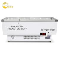 China 200L - 710L Flat Top Display Freezer Horizontal Meat Display Freezer CE Certified for sale