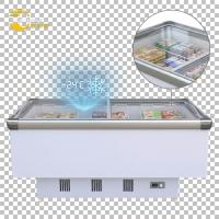 China Direct Cooling Commercial Ice Cream Freezer Sliding Door Chest Freezer Island Single Temperature for sale