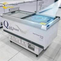 China 200L - 710L Display Fridges Freezers Commercial Glass Front Fridge Direct Cooling for sale