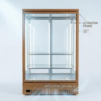 China 1600L Butcher Shop Freezer Double Temperature Two Door Commercial Freezer Auto Defrost for sale