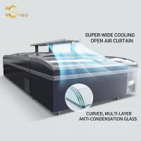 China Manual Defrost Combined Island Freezer Double Doors Commercial Display Freezer 700L for sale