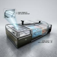 China Single Temperature Island Chest Freezer Direct Cooling Deep Freezer Island Manual Defrost for sale