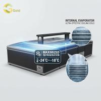 China 340W Combined Island Freezer Thermostat Commercial Refrigeration Equipment Double Doors for sale