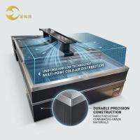 China Refrigerator Plug in Chest Chiller Panorama Price Hshg Showcase Display Plug in Deep Combined Integral Glass Door Island Freezer for sale