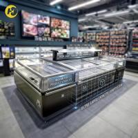 China Practical Hot Sale Supermarket Combination Island Display Fridge Refrigerator Showcase Deep Chest Freezers for sale