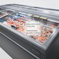China Manual Defrost Combined Island Freezer Double Doors Commercial Display Freezer 700L for sale