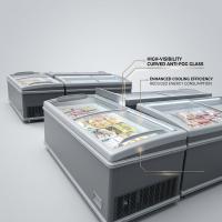 China Single Temperature Island Chest Freezer Direct Cooling Deep Freezer Island Manual Defrost for sale
