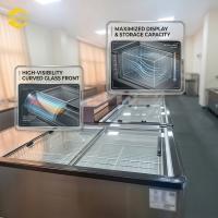 China Manual Defrost Combined Island Freezer Double Doors Commercial Display Freezer 700L for sale