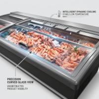 China Factory Commercial Supermarket Display Combined Island Refrigerator Freezer for sale