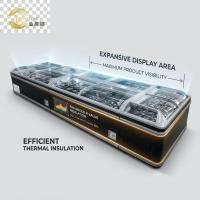China Supermarket Fridge Island Freezer Sliding Glass Lid Combined Island Display Refrigerator for sale