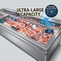 China Supermarket Combined Deep Island Refrigerator Frost-Free Air-Cooled Display for sale