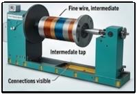 China Single Phase Transformer Coil Winding Machine 300rpm Bobbin Type Foot Switch Operation for sale