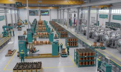 China Cast Resin Transformer Coil Winding Machine 3500kVA Dry Type PLC Control for sale