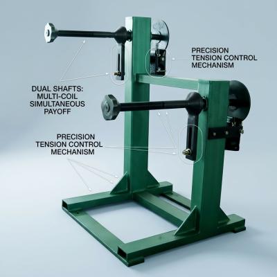 China Three Head Automatic Power Transformer Coil Winding Machine 2000kg 0-200rpm 7.5KW for sale