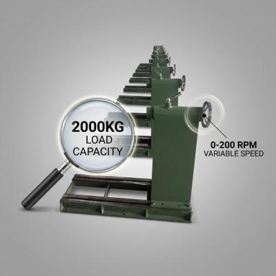 China Three Head Automatic Reactor Choke Coil Winding Machine 2000kg 0-200rpm 7.5KW for sale